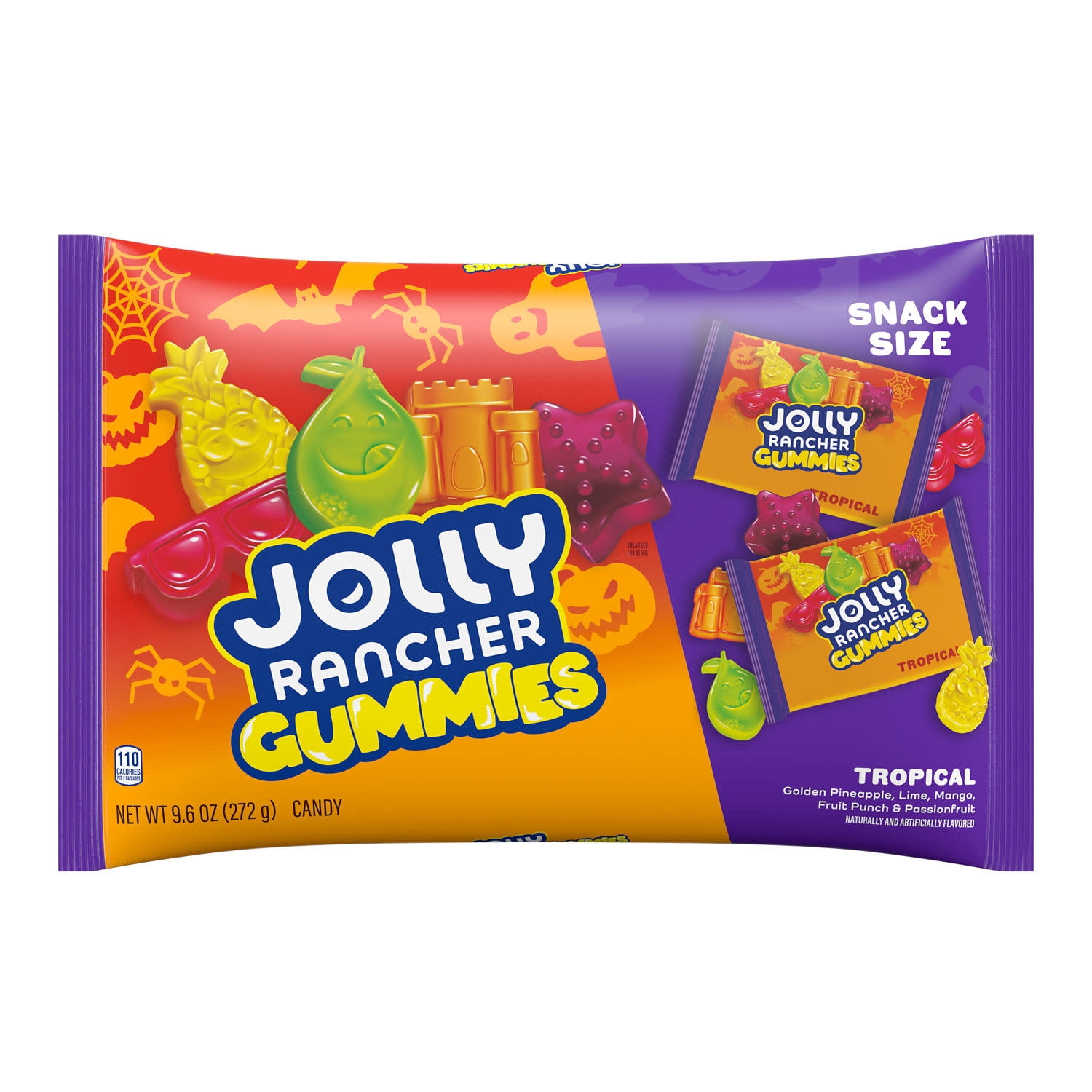 Jolly Rancher Gummies Assorted Tropical Flavored Snack Size Halloween ...