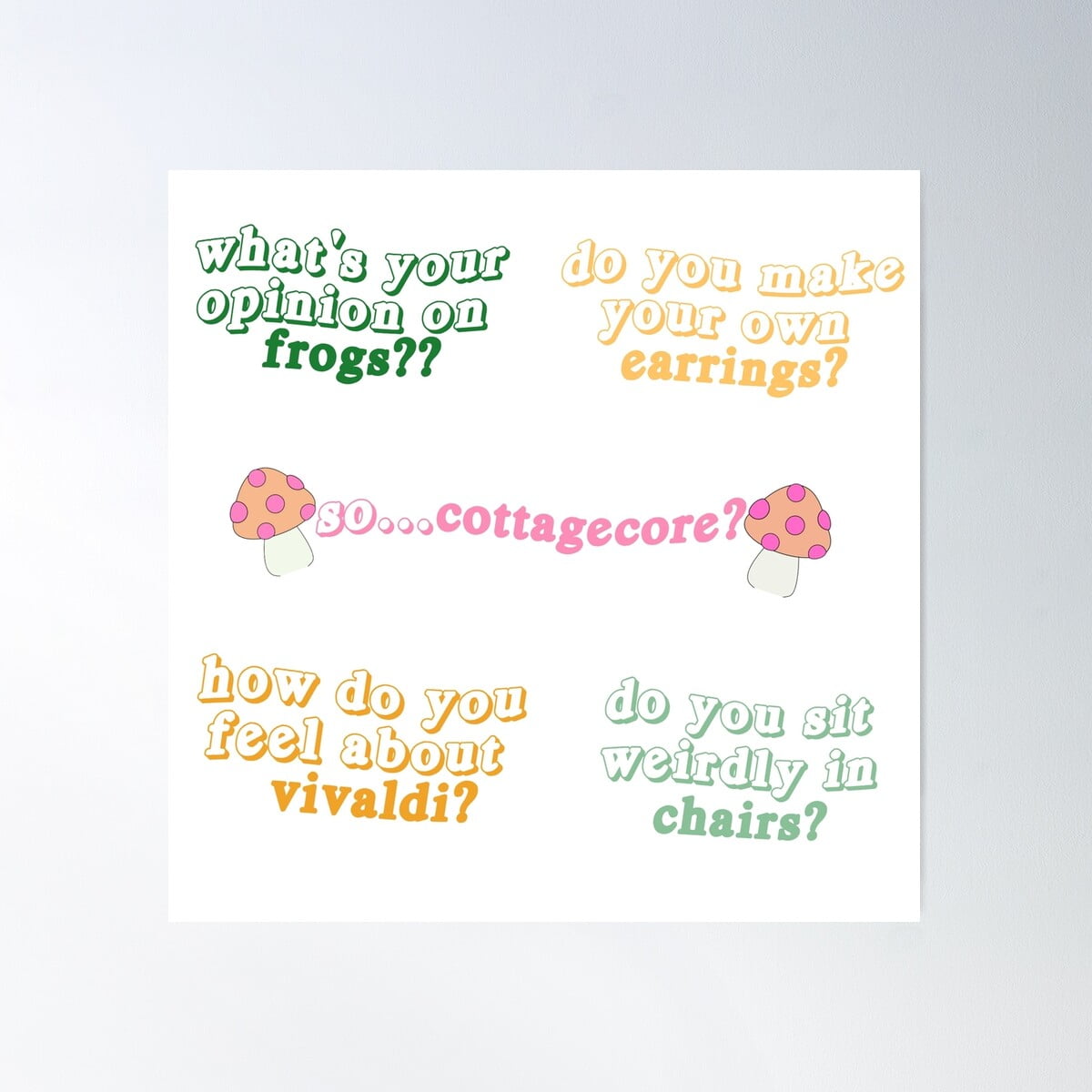 Wlw Code Sticker Pack Poster Wall Art, Modern Wall Decor For Living ...