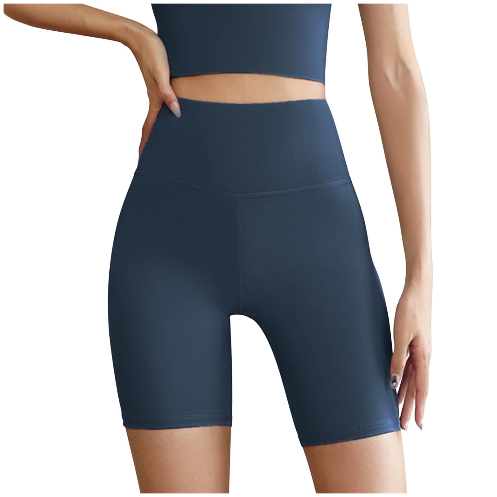 Wlynlyn Biker Shorts for Women Seamless High Waisted Compression Yoga ...