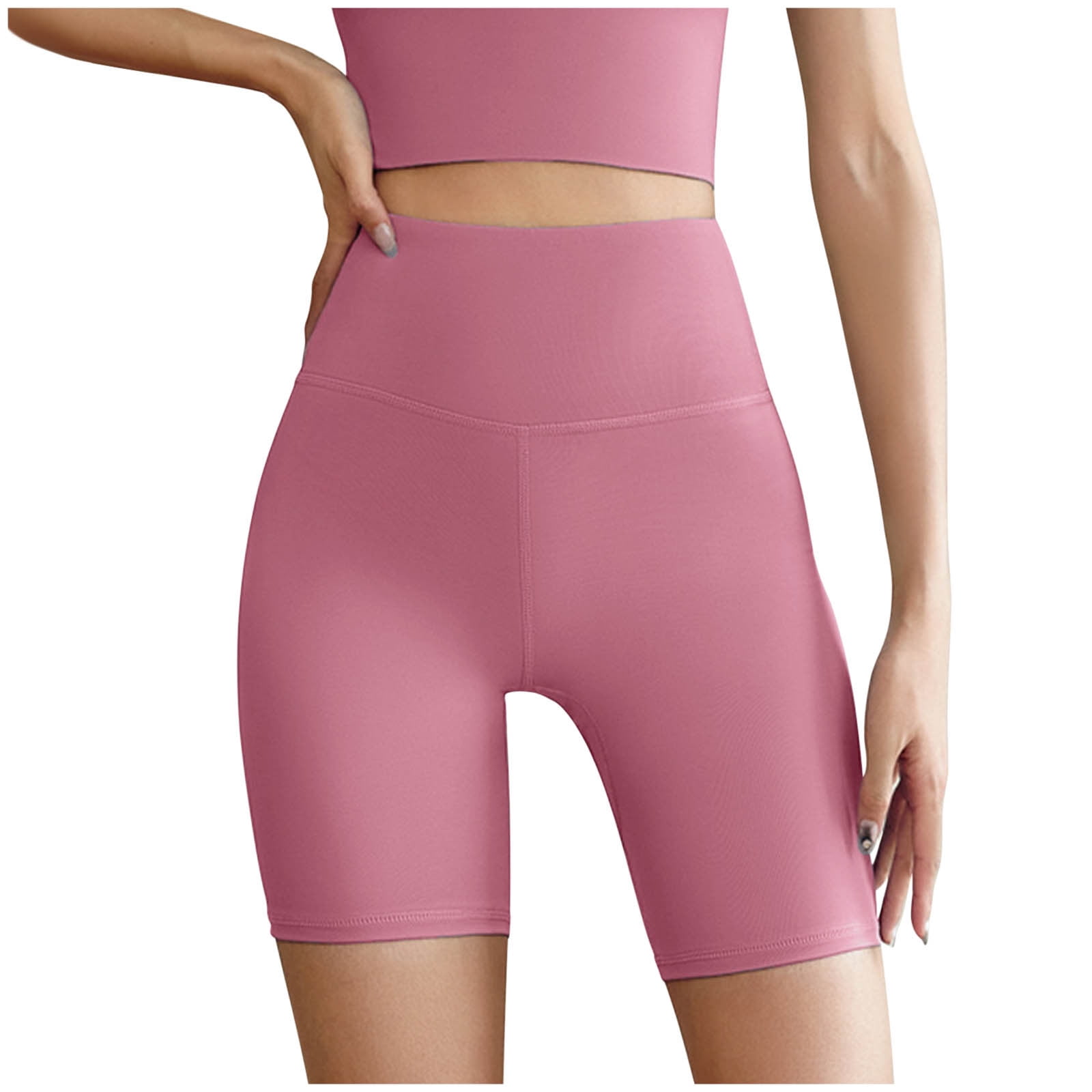 Wlynlyn Biker Shorts for Women Seamless High Waisted Compression Yoga ...
