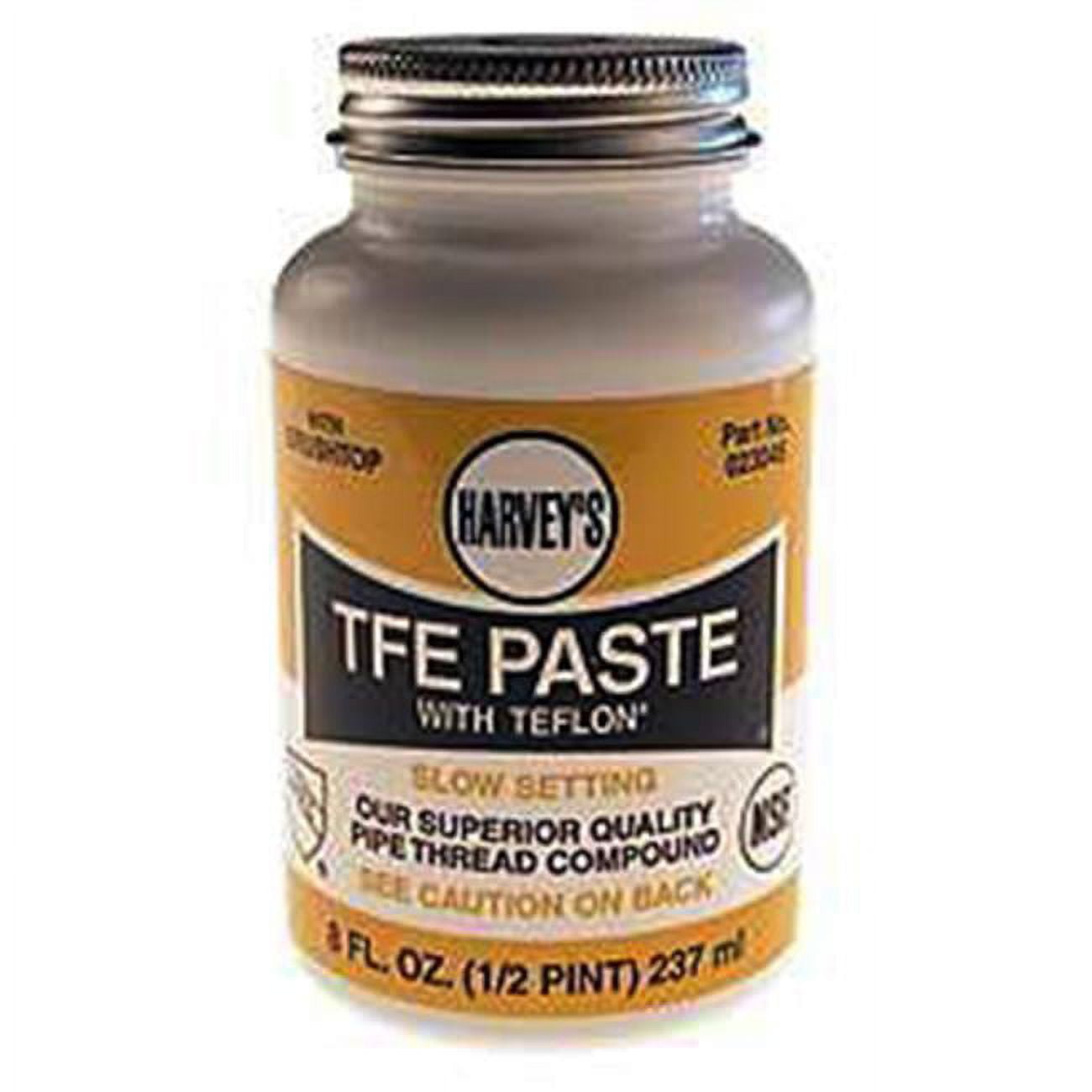 Oatey 023045 Pipe Thread Compound, 8 oz, Brushtop Plastic Jar, White ...
