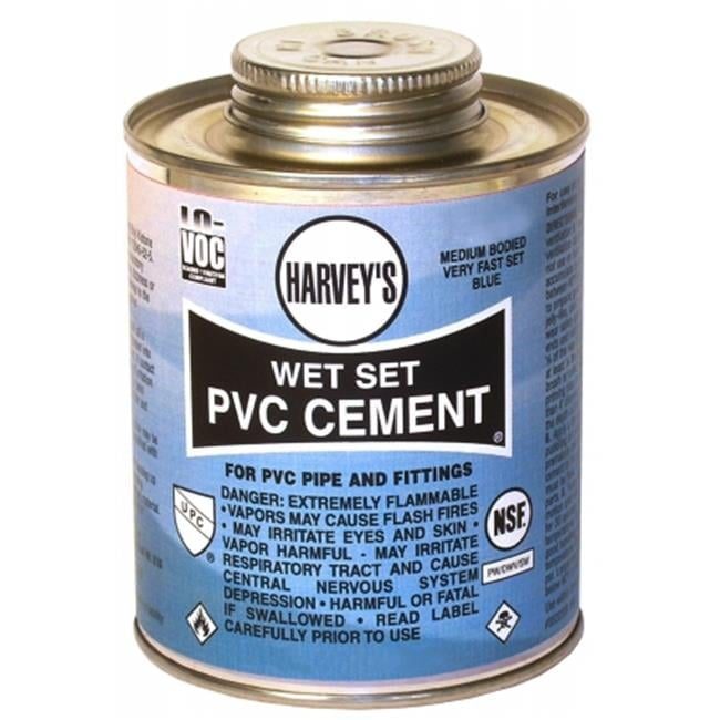 Wm Harvey Co Wet Set PVC Cement 16 fl oz - Walmart.com