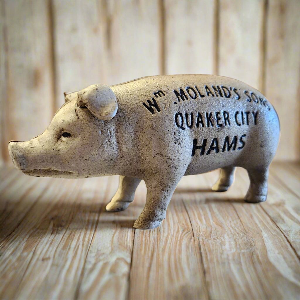 Wm. Moland's Sons Quaker City Hams Cast Iron Coin Bank (7.5" x 3.5") - Walmart.com