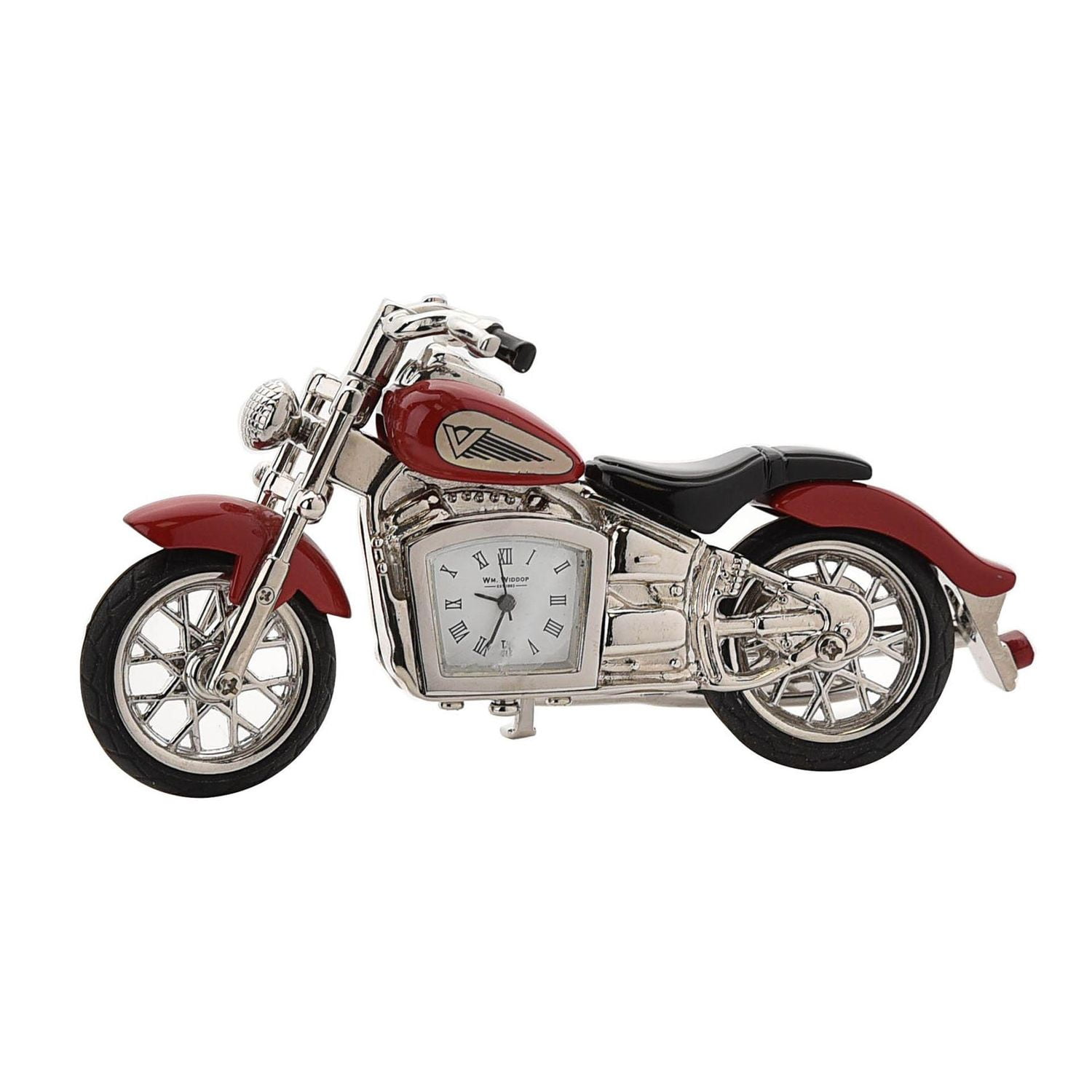 Wm Widdop Miniature Clock Red Indian Style Motorbike - Walmart.com