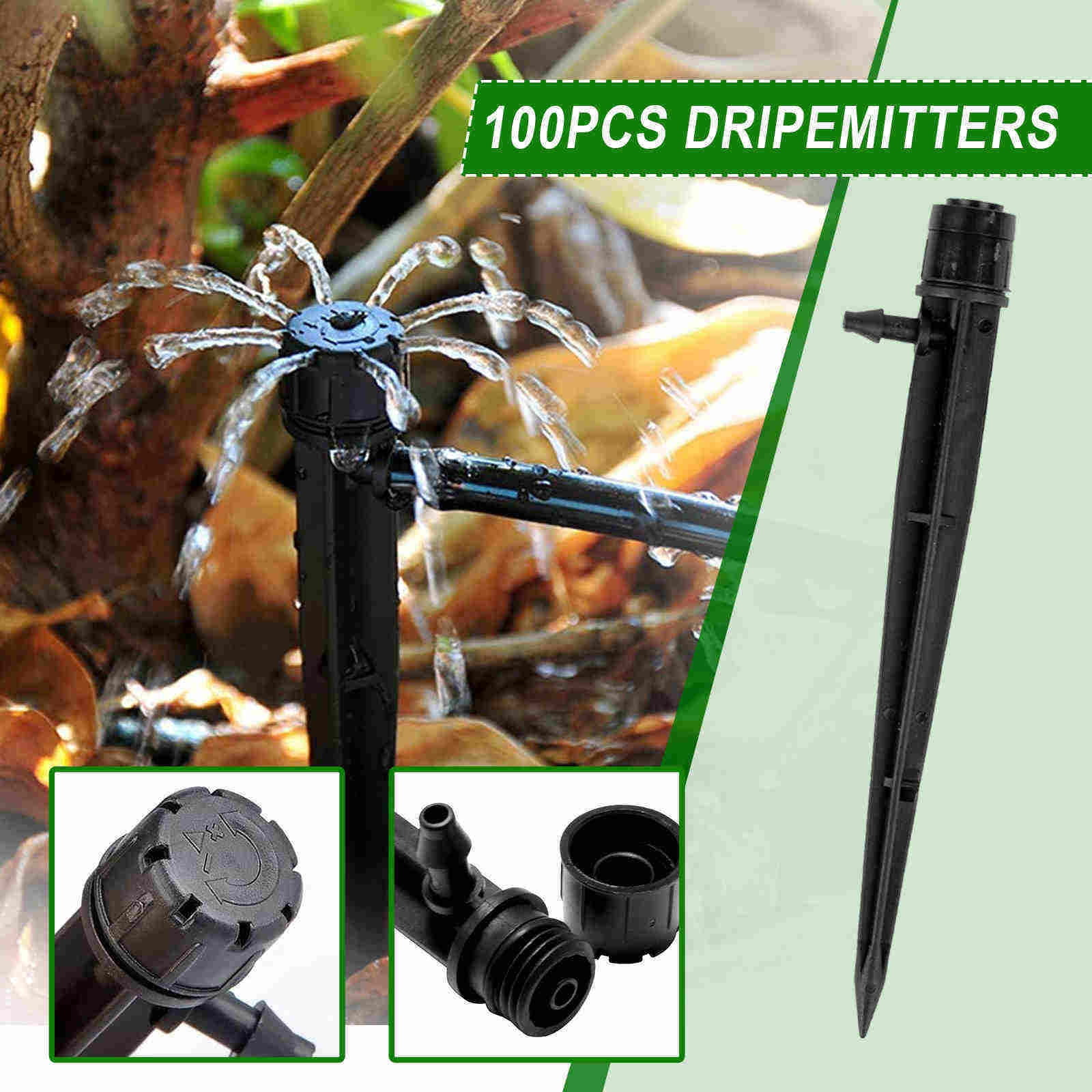 Wmhsylg Automatic Water Dripper 100PCS Drip Emitters Adjustable 360 ...