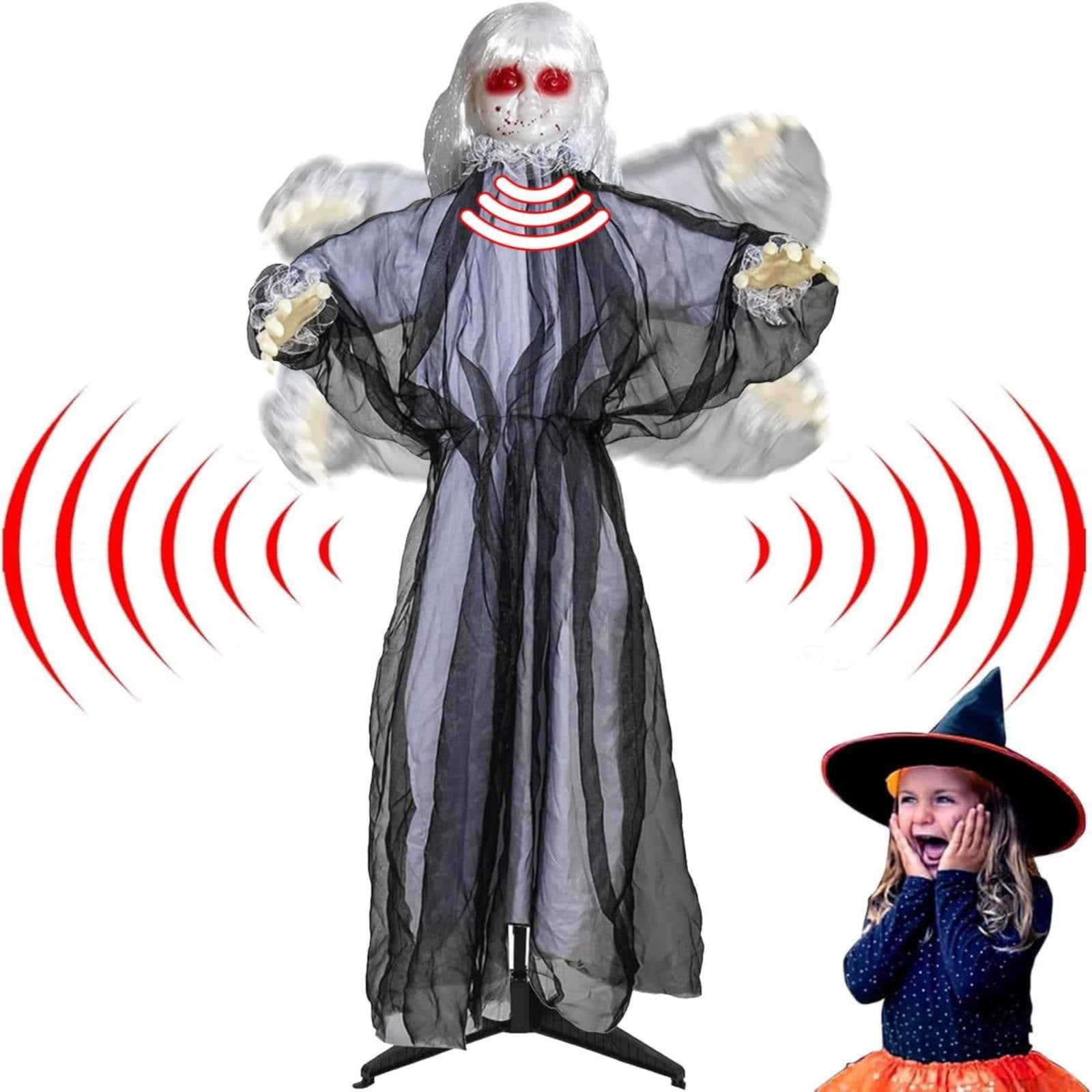 Wmhsylg Halloween Animatronics Decorations Sound& Activated Sensor and ...