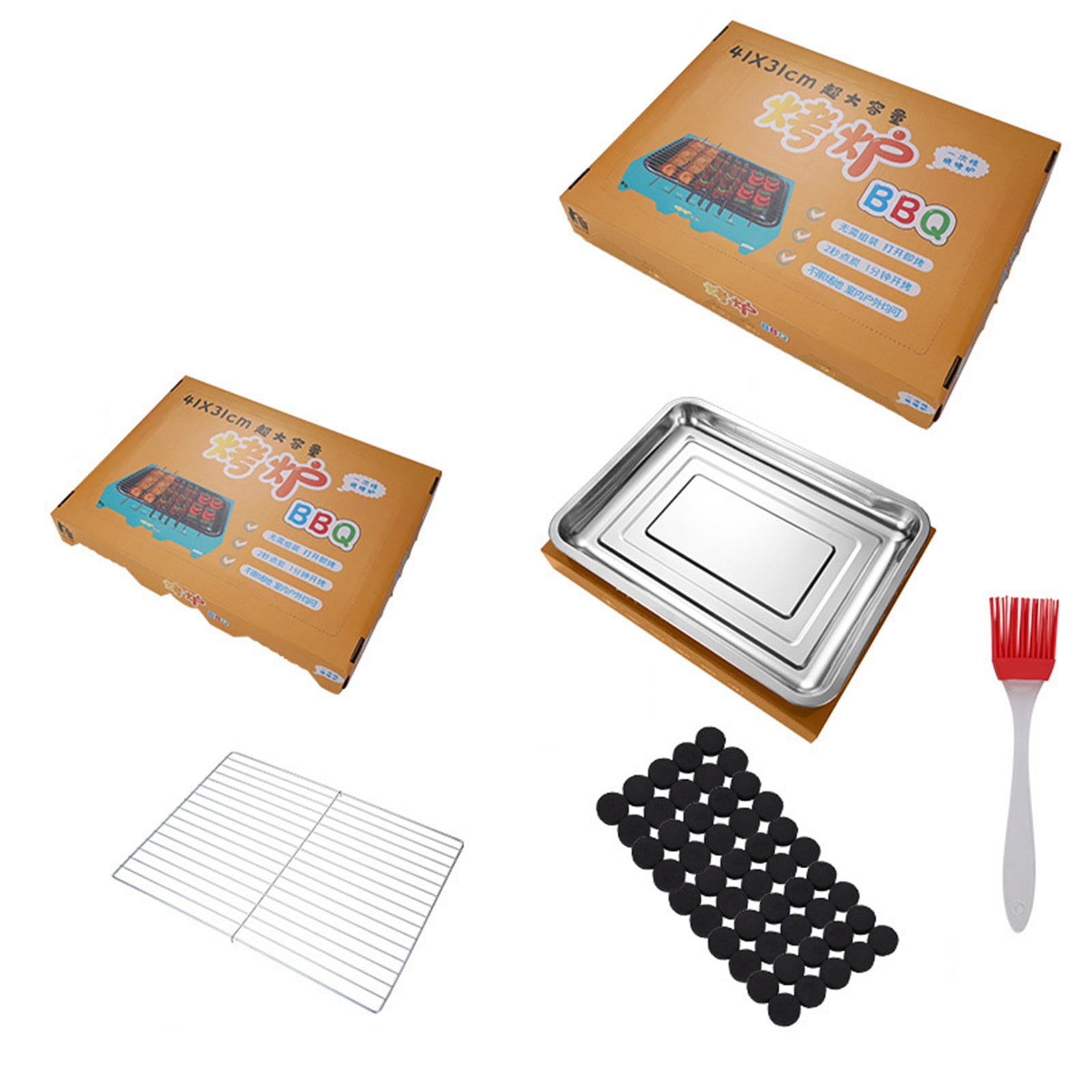 Wmhsylg Portable Barbecue Grill Barbecue Desk Tabletop Outdoor ...