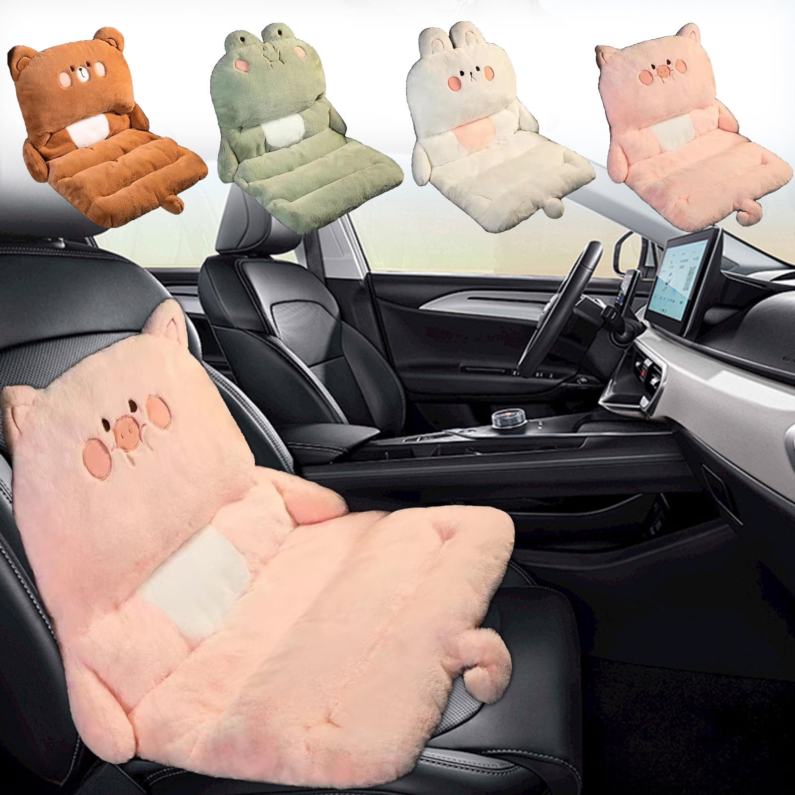Wmkox8yii Cute Plush Seat Cushion,Anti-Slip Plush Chair Pad Sofa ...