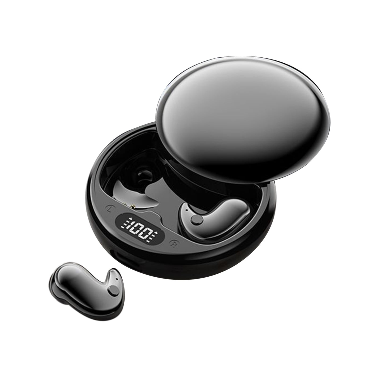 Wmkox8yii Earbuds Wireless Bluetooth Earbuds with Round Charging Case ...
