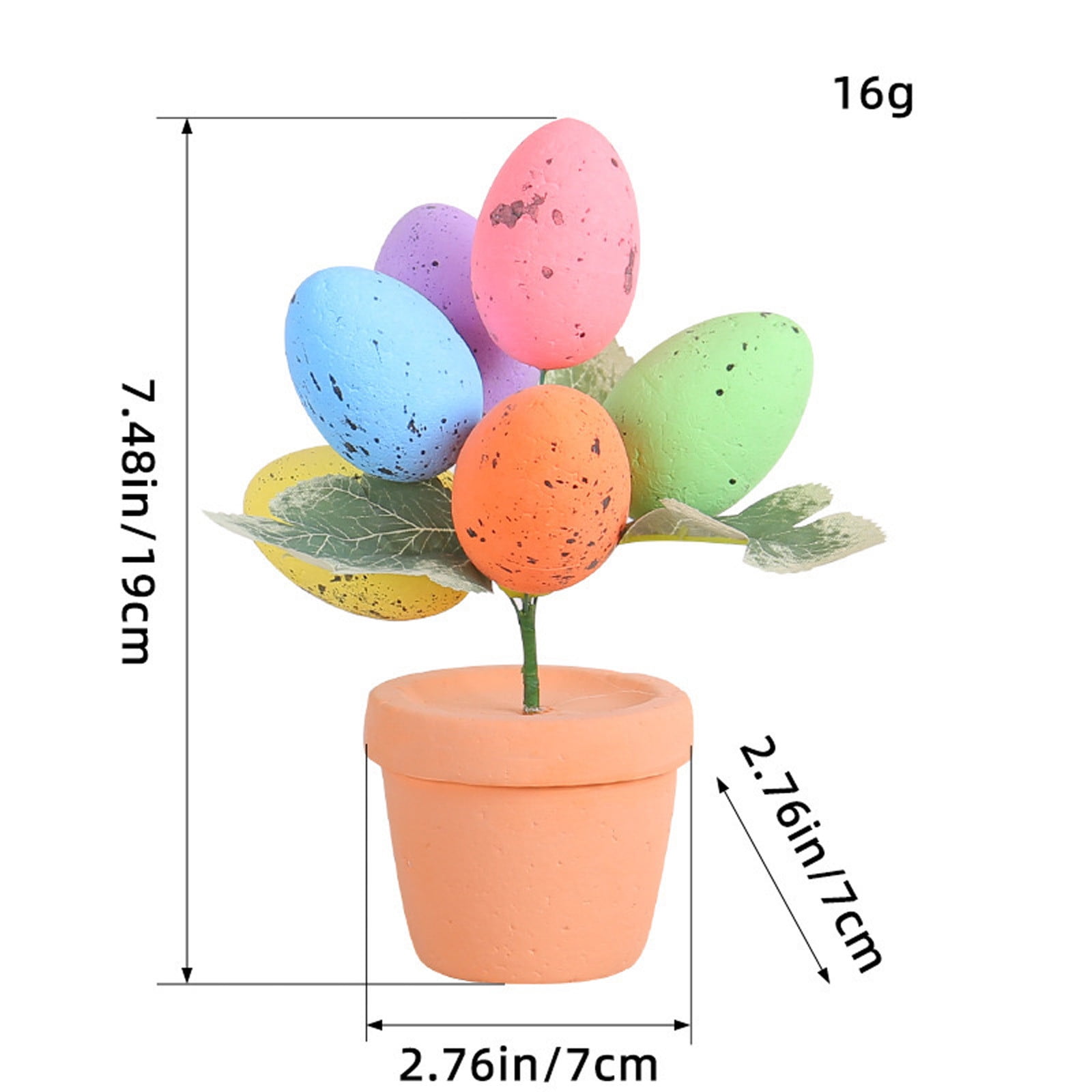 Wmkox8yii Easter Creative Spotted Eggs for Flower Pot,Easter Egg Plant ...
