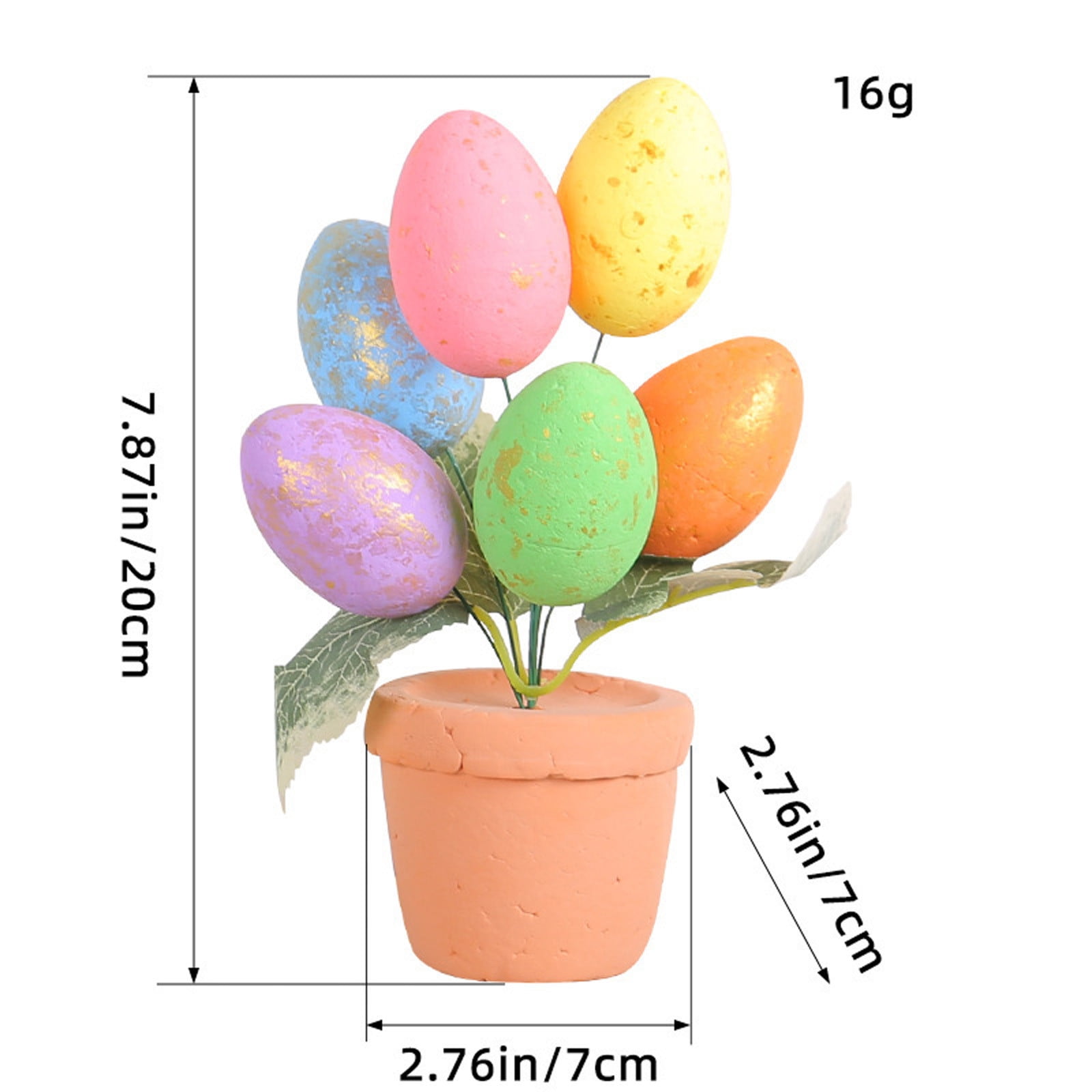 Wmkox8yii Easter Creative Spotted Eggs for Flower Pot,Easter Egg Plant ...