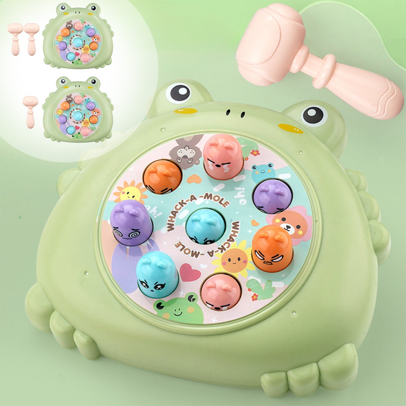 Wmkox8yii Whack A Mole Game Toys for Toddlers 1-3 Years,Cake Shape ...
