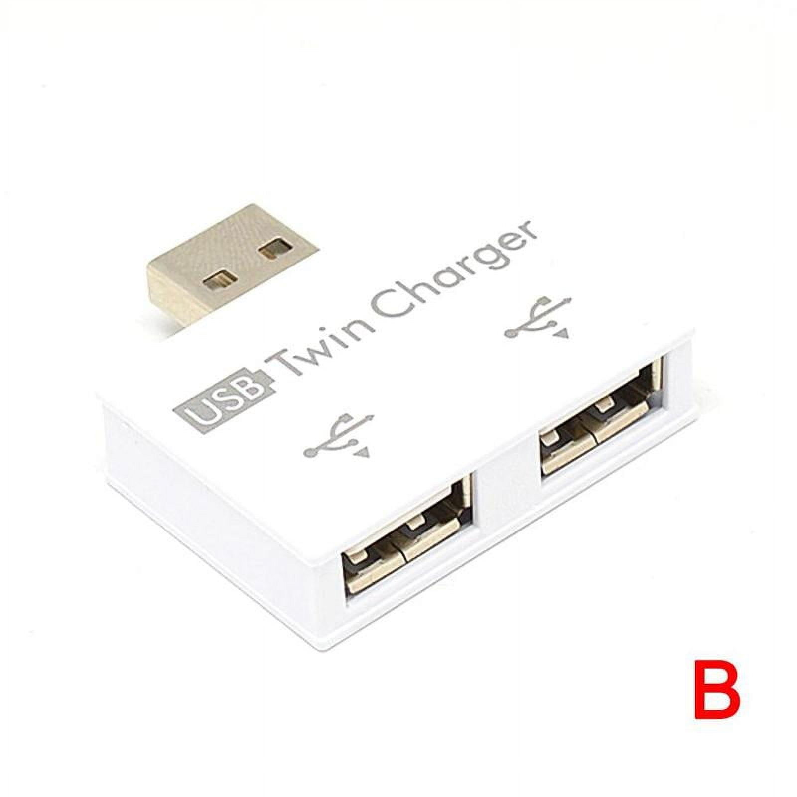 Wmool 2.0 USB Hub 2 Ports Charger Expander Hub Adapter Mini Splitter ...