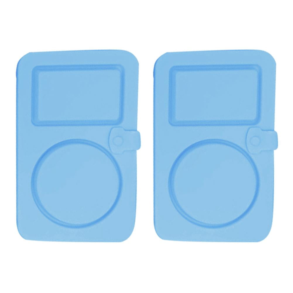 Wmool 2 Pack Silicone Reusable Snack Containers with Lids, Double ...