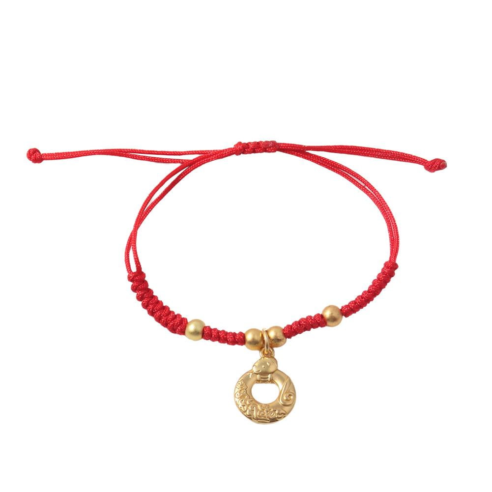 Wmool 2025 Year of Snake Red String Bracelet, Adjustable Red Rope ...