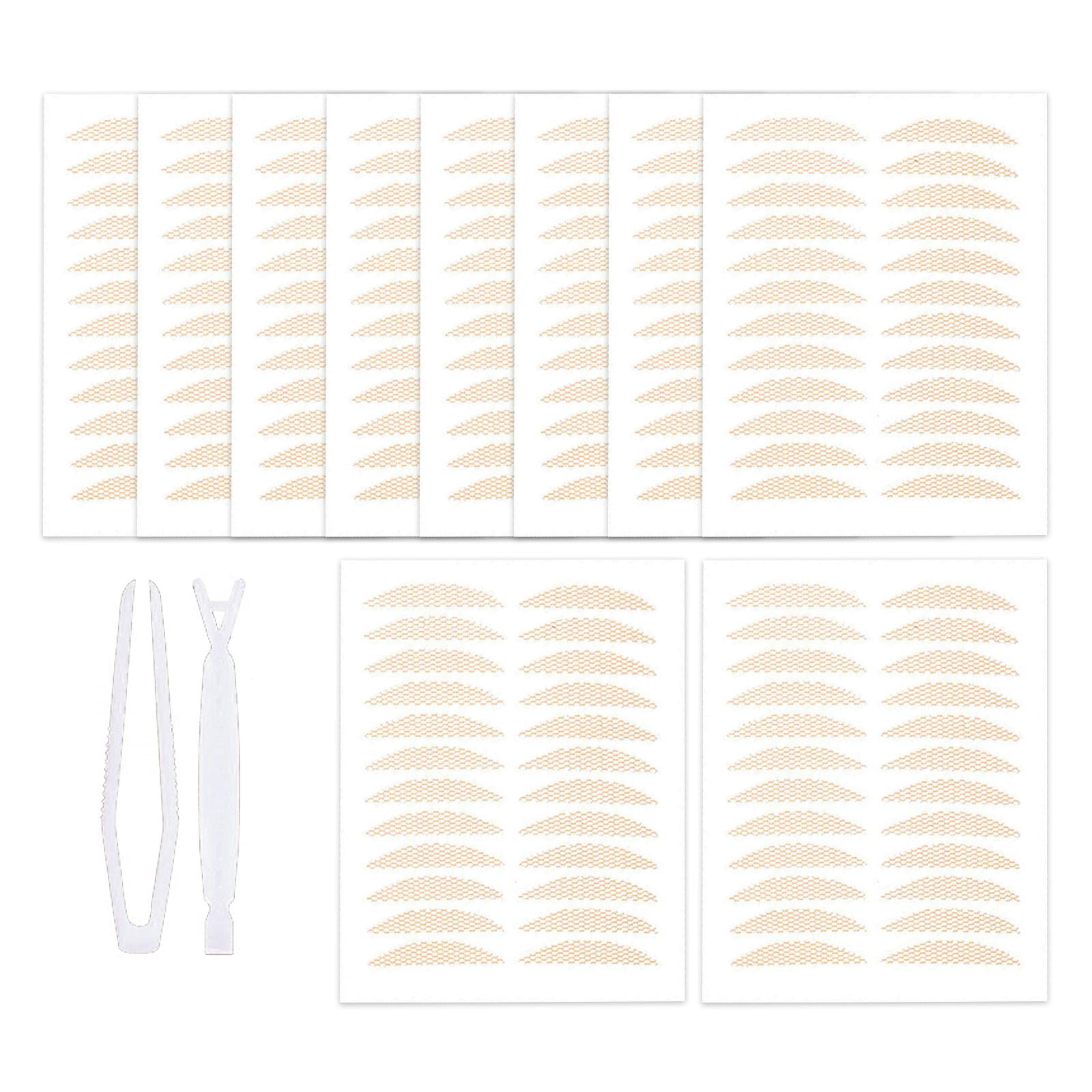 Wmool 5/10 Sheets Lace Double Eyelids Patch Waterproof Lift N9U9 Makeup ...