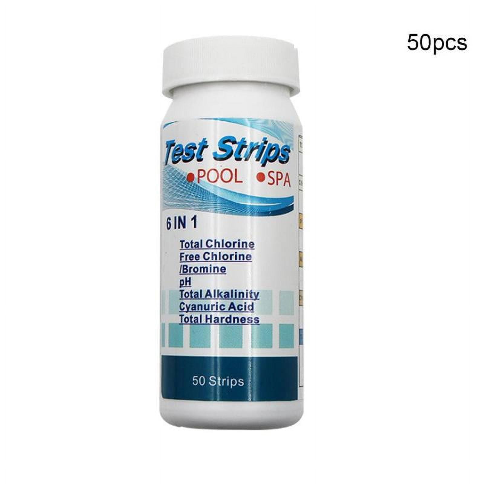Wmool 50pcs Pool Water Test Strips 6in1 For Accurate Results Y7Y7 Ho ...
