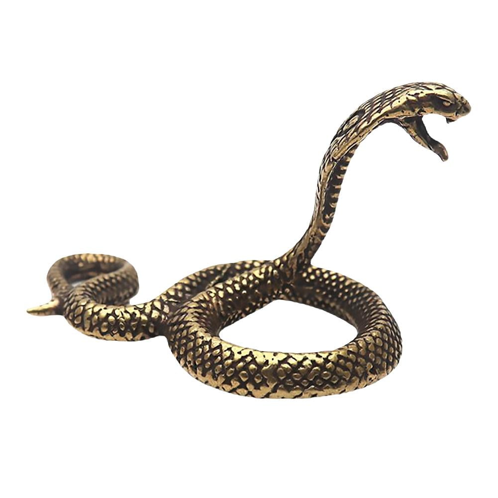 Wmool Brass Mini Antique Snake Statue Ornaments 2025 The of Year ...