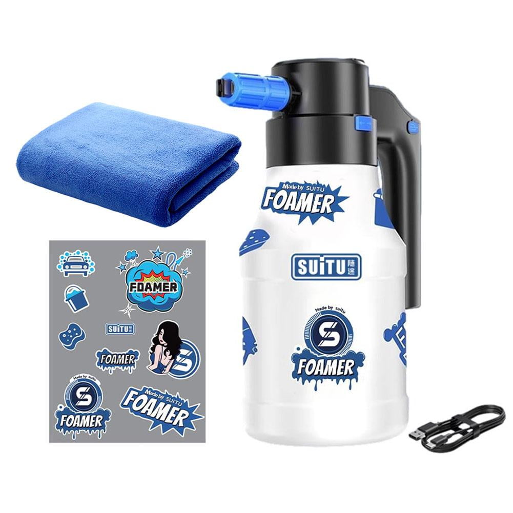 Wmool Electric Powerful Foam Sprayer 2300mAh Battery Car Wash Foamer ...