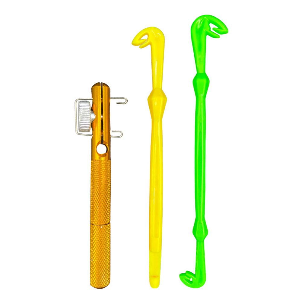 Wmool Fishing Hook Tier Fishing Line Knotter Knots Double-headed Needle ...