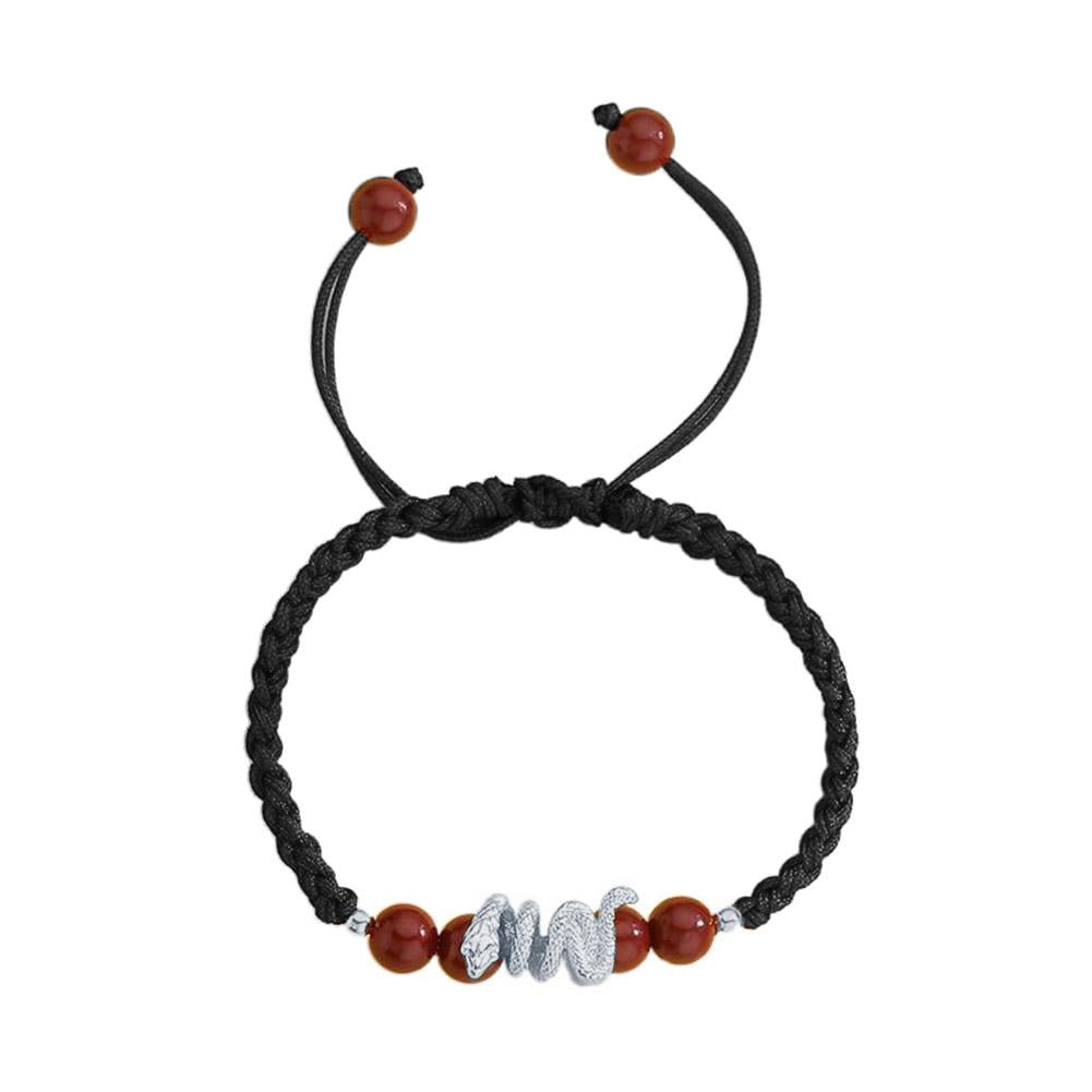 Wmool Jkapagzy 2025 Year of Snake Beaded Braided Rope Bracelet,Chinese ...