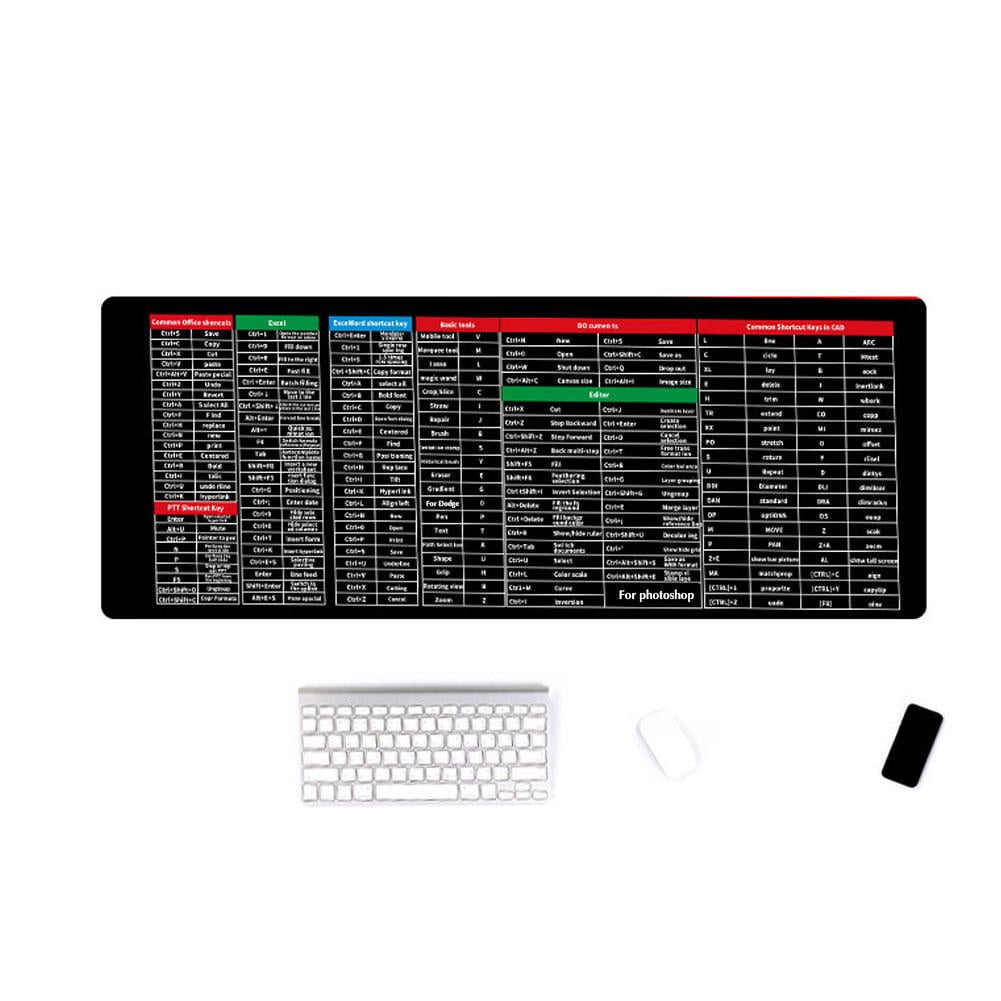 Wmool Large Size Mouse Pad #word#/Excel/Power Point Shortcut Keys Desk ...