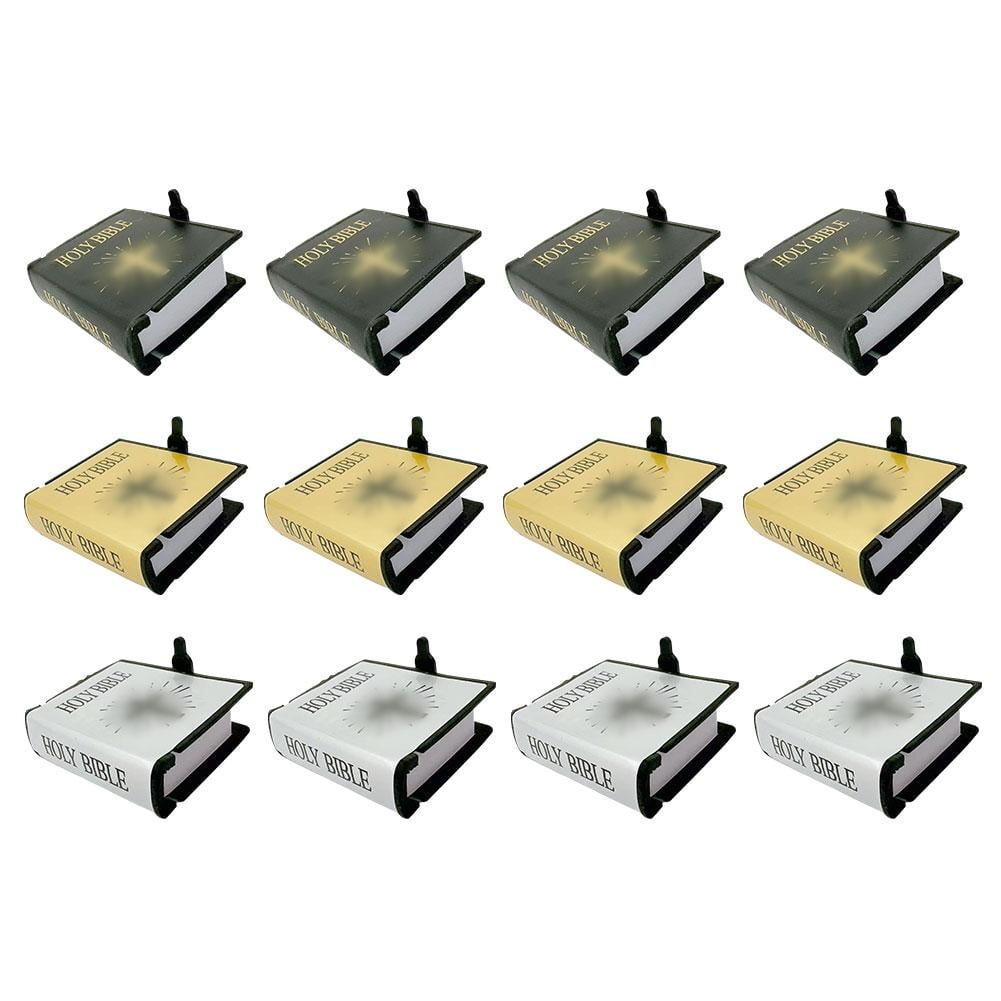 Wmool Miniature Bible, 12pcs Mini Bible Poet Book, 1:12 Scale Miniature ...