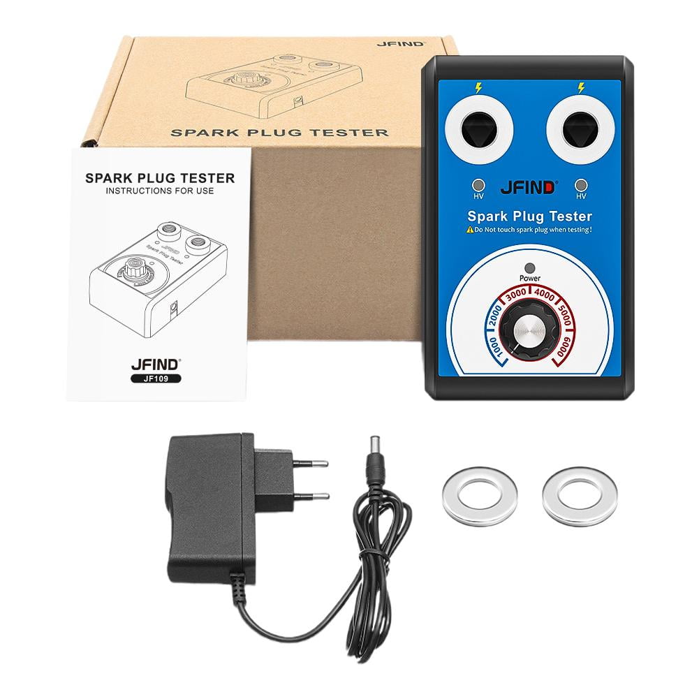 Wmool RJSQAQE Spark Plug Tester Dual Holes,Automotive Engine Ignition ...