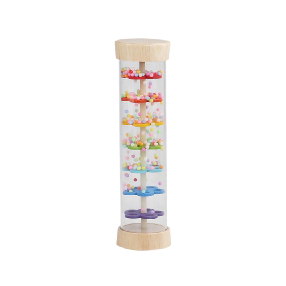 Wmool Rainbow Rain Sod Tube Activity Center Toy Rainfall Rattle Toy ...
