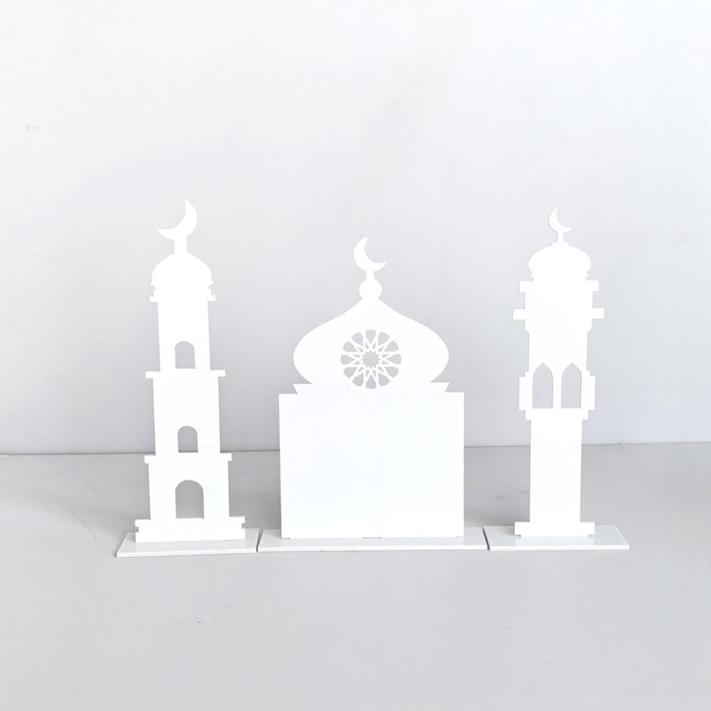 Wmool Ramadan Mosque Dective Acrylic Statues, Ramadan Dections, slim ...