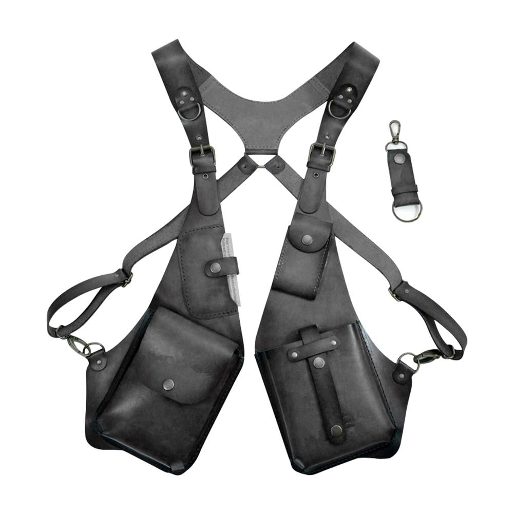 Wmool Retro Leather Strap Armpit Crossbo Bag Outdoor Square Paage Cell ...