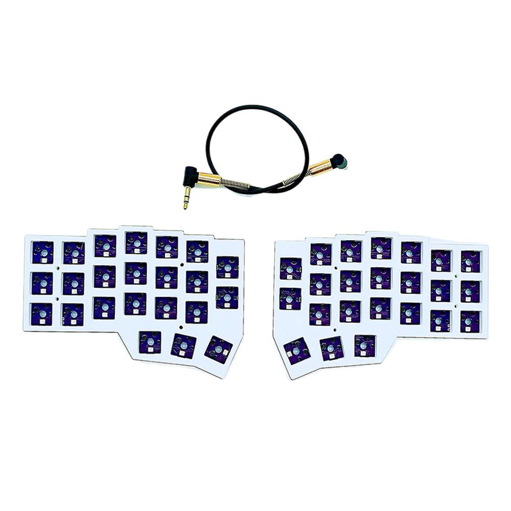Wmool Wired Split Keyboard Left Right Hand Keyboard Kit Hot Swap ...