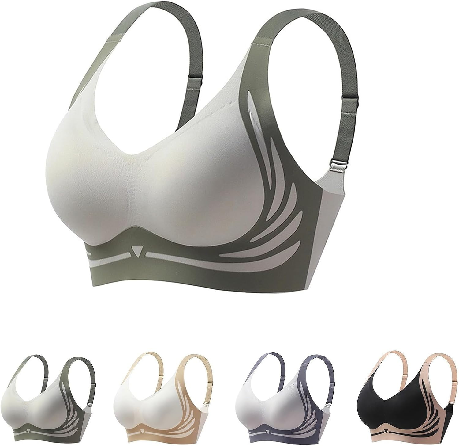 Wmstyilst Lushftiting Powerful Push-Up Seamless Bra,Wmstyilst Lush ...