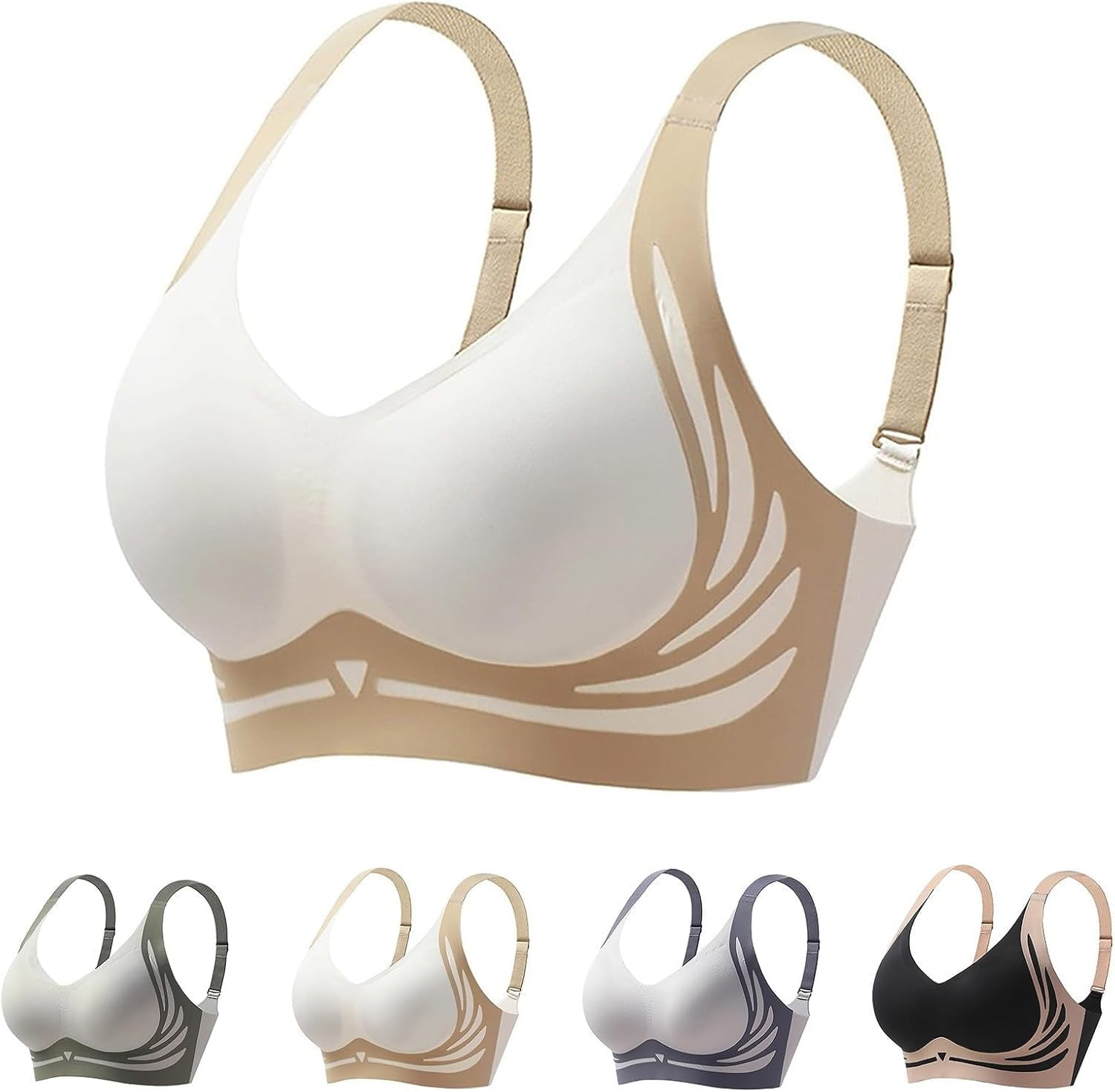 Wmstyilst Lushftiting Powerful Push-Up Seamless Bra,Wmstyilst Lush ...