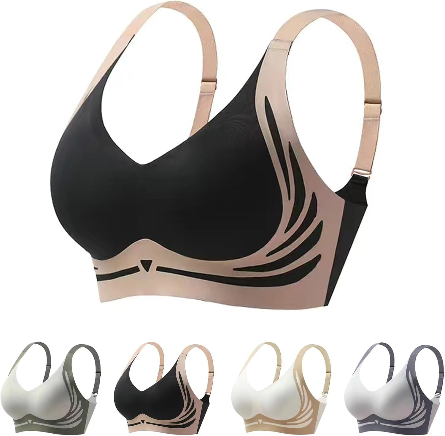 Wmstylist Lushfitting Powerful Push-up Seamless Bra, Super Gather ...