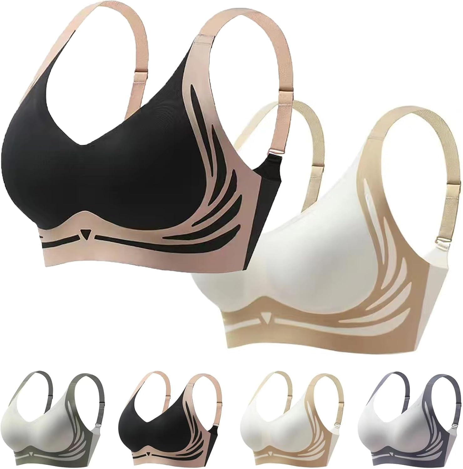 Wmstylist Lushfitting Powerful Push-up Seamless Bra, Super Gather ...