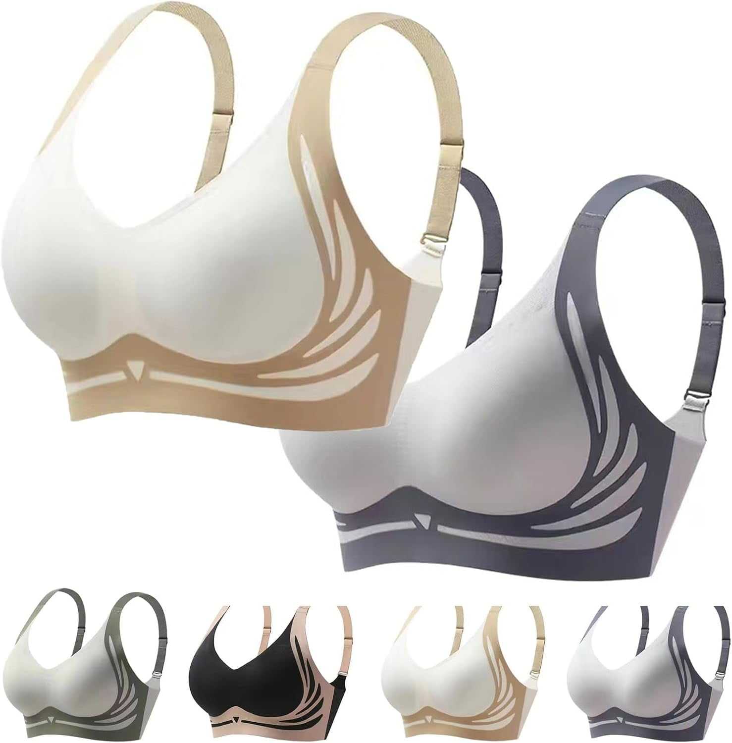 Wmstylist Lushfitting Powerful Push-up Seamless Bra, Super Gather ...