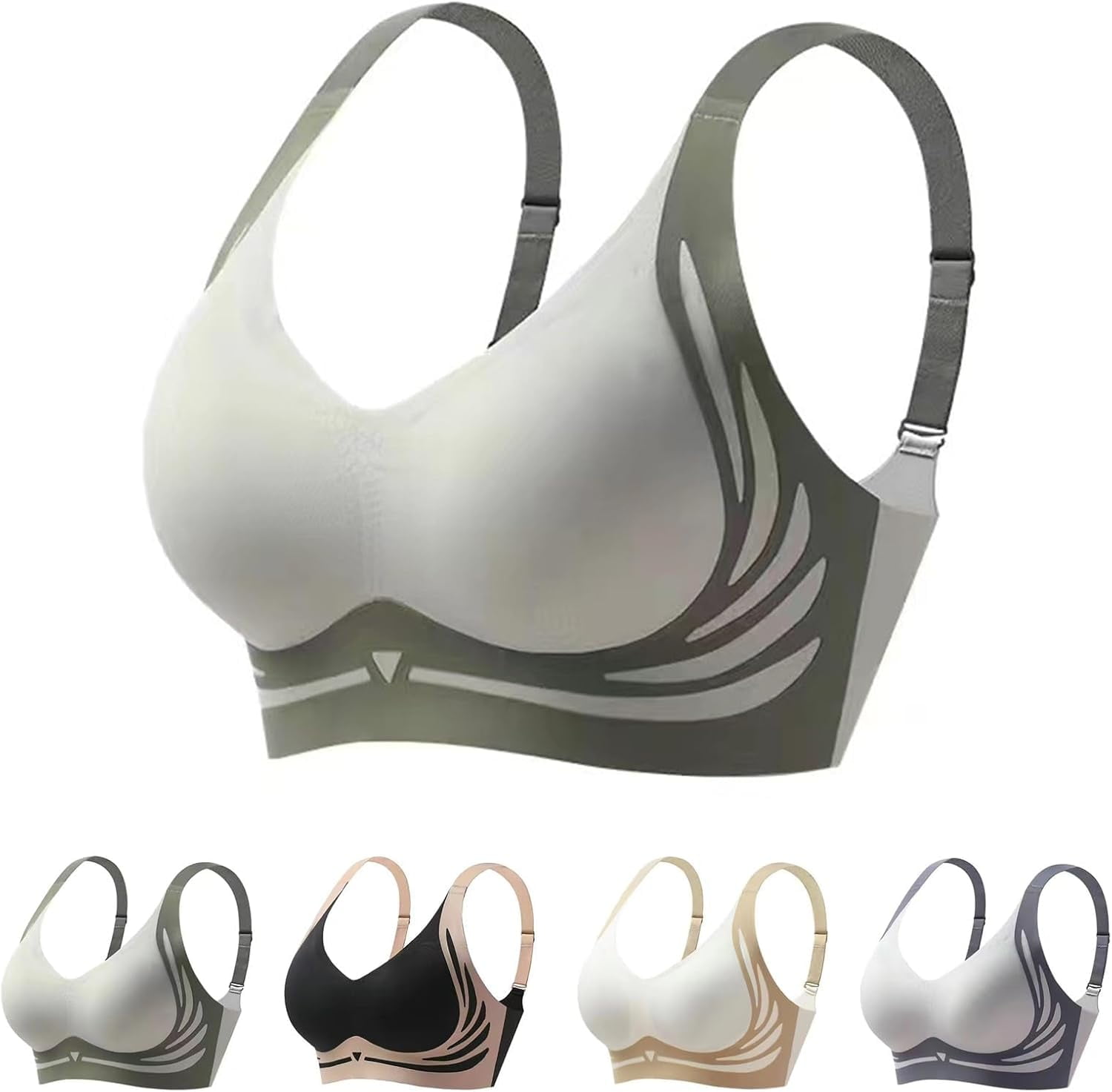 Wmstylist Lushfitting Powerful Push-up Seamless Bra, Super Gather ...