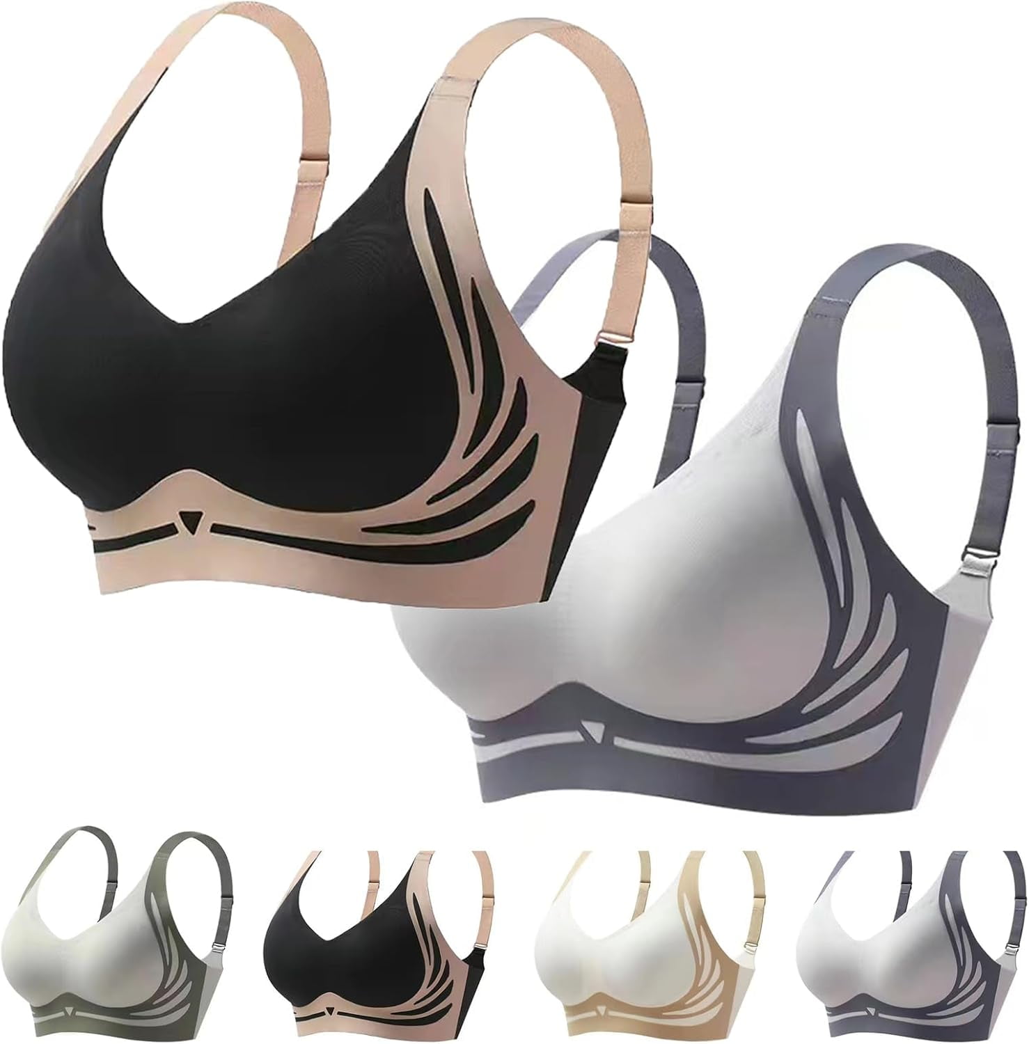 Wmstylist Lushfitting Powerful Push-up Seamless Bra, Super Gather ...