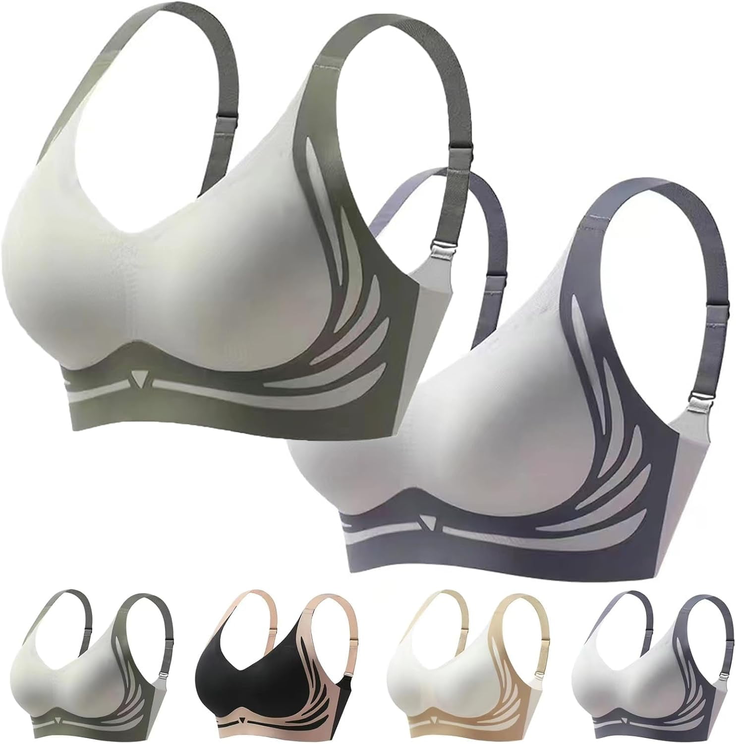Wmstylist Lushfitting Powerful Push-up Seamless Bra, Super Gather ...