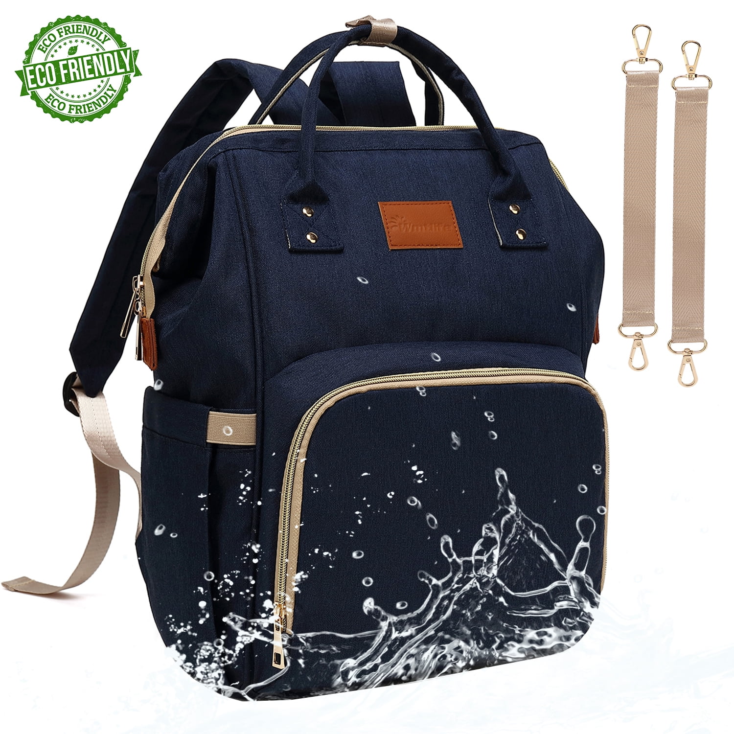Wmtlife Waterproof Diaper Bag Backpack, Modern Mommy & Daddy Baby Bag ...