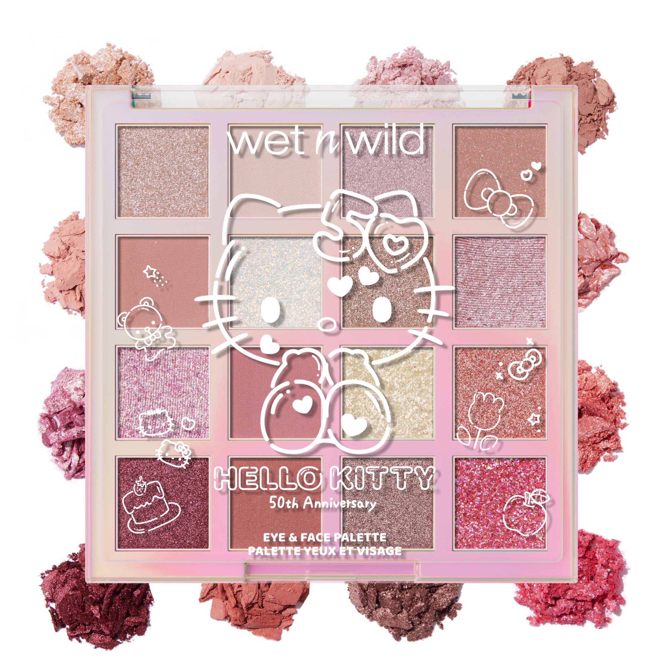 wet n wild Hello Kitty Eye & Face Palette - Be Kind - Walmart.com