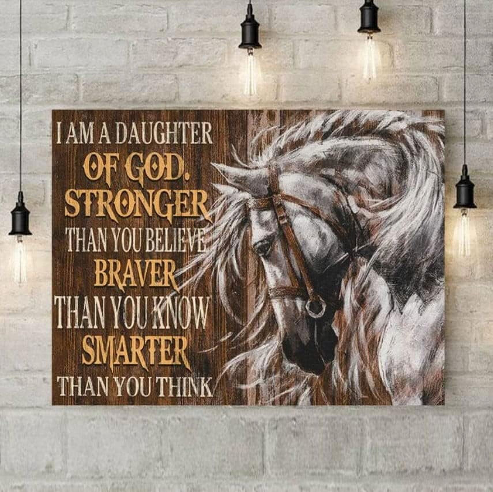 Wnnyof Retro Metal Tin Sign 8 X 12 Inches I Am A Daughter of God ...