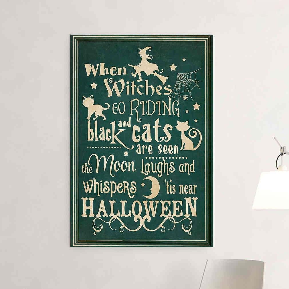 Wnnyof Retro Metal Tin Sign 8 X 12 Inches When Witches Go Riding and ...
