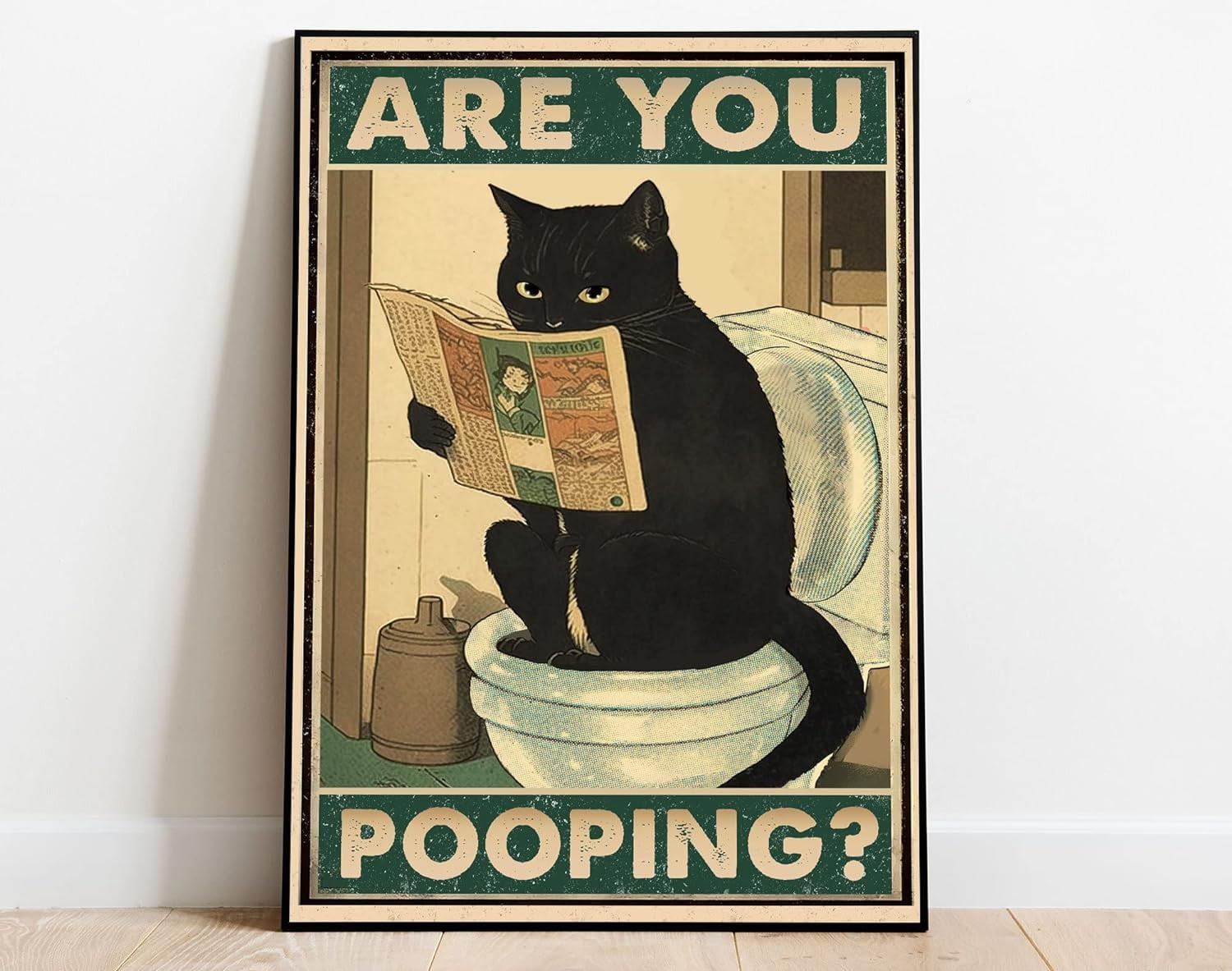 Wnnyof Retro Metal Tin Sign 8 X 12 Inches are You Pooping Black Cat ...