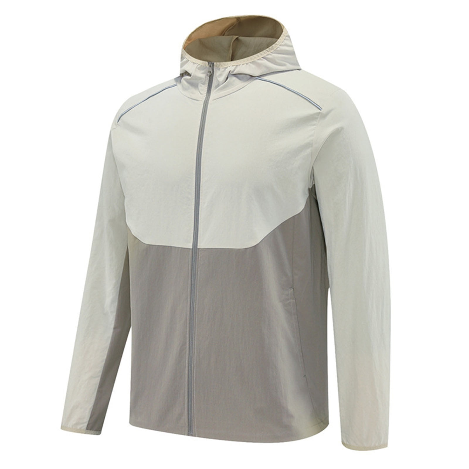 Wo-Fusoul Men's Running Jacket， Hooded Workout Windbreaker， Waterproof ...