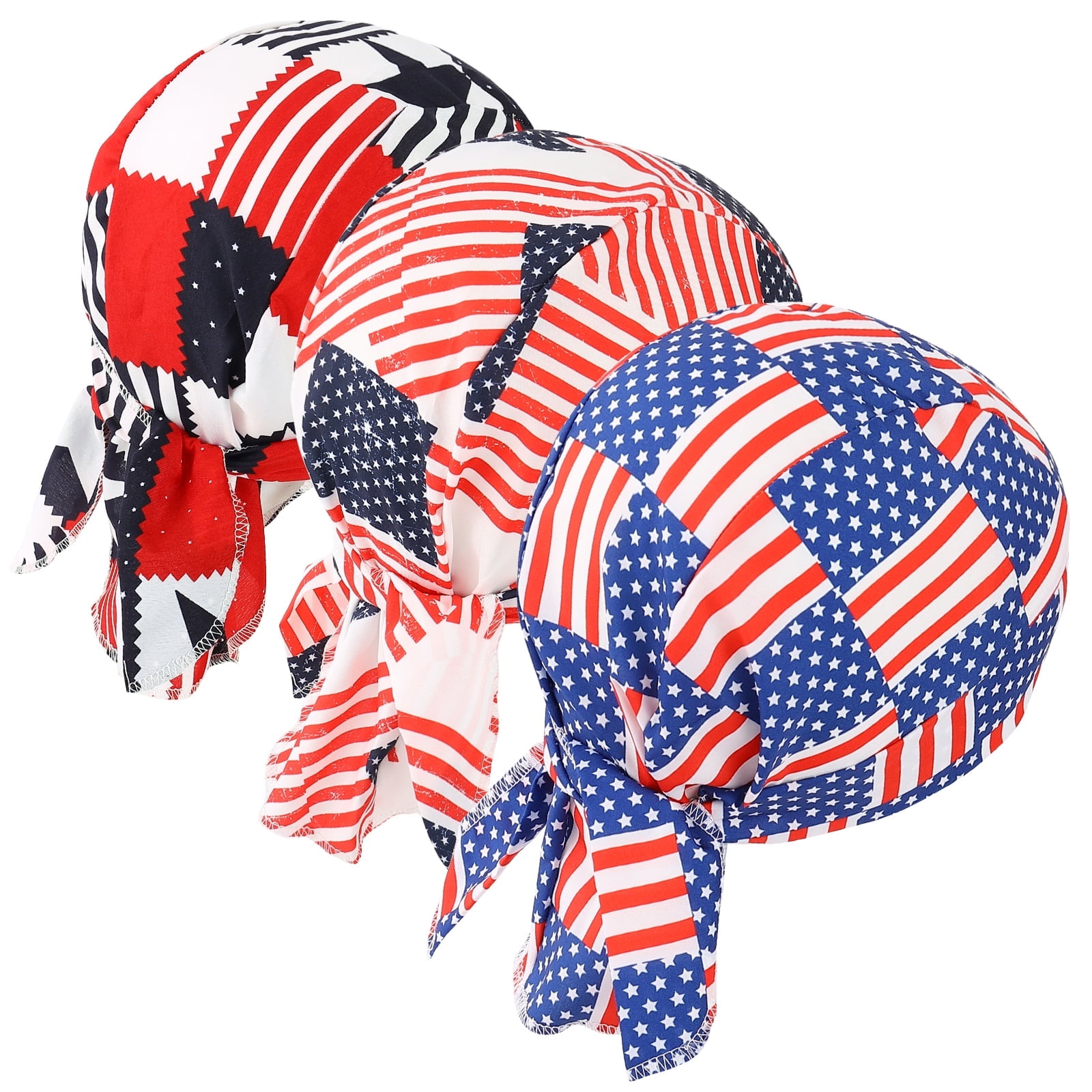 WoWstyle 3 Pcs Do Rags Women Skull Cap Sweat Wicking Doo Rags Cooling ...