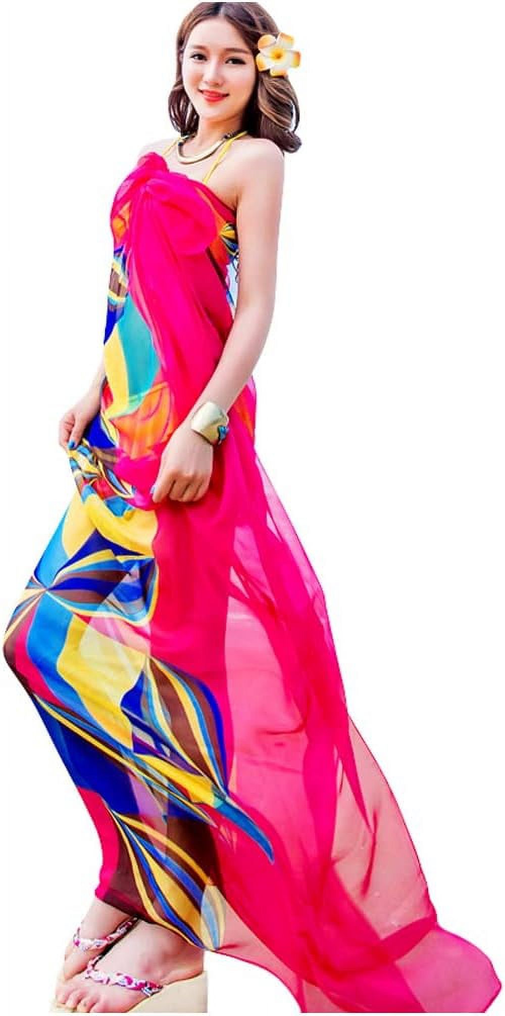 HAPPY BAY Women's Swimsuit Wrap Beach Swim Cover up Summer Pareo ...