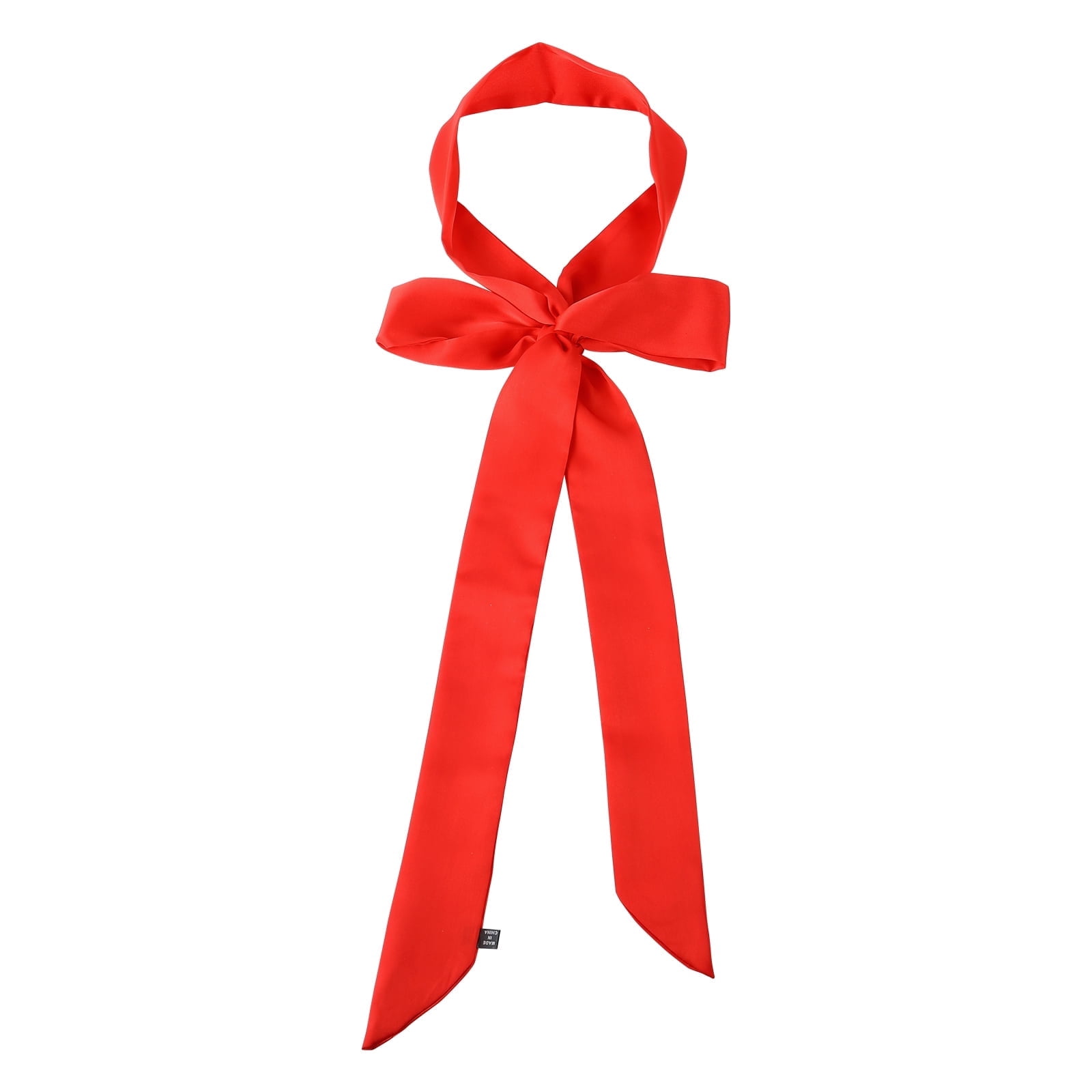 Wowstyle Red Neck Scarf Pure Skinny Scarf Necktie Multifunctional Long ...