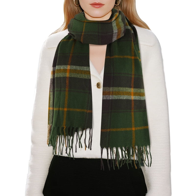 WoWstyle Winter Womens Scarf Classic Big Coloured Checked Soft Thick ...